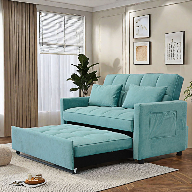 Latitude Run Pull Out Sofa Bed Convertible Sleeper Sofa Bed Wayfair